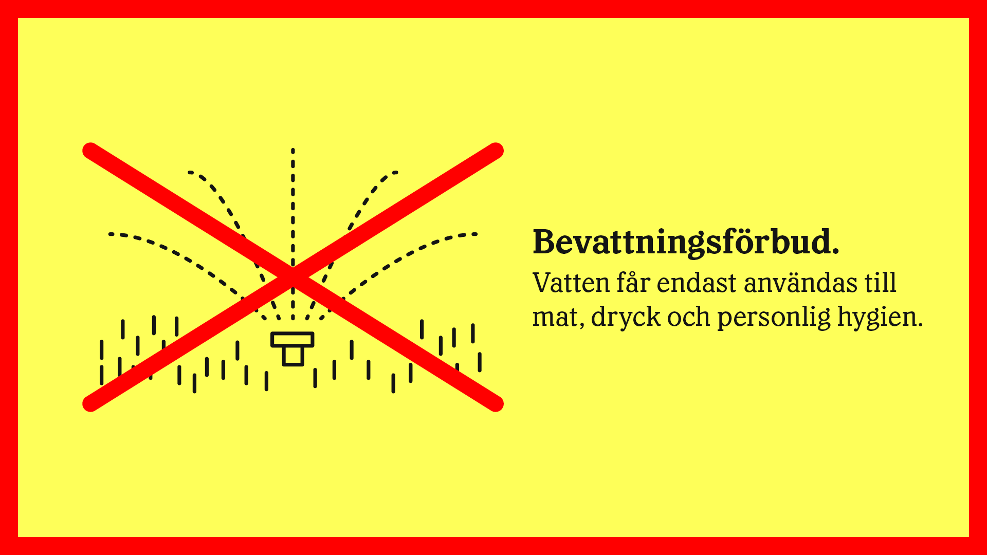 NSVA inför bevattningsförbud i Båstads kommun - NSVA